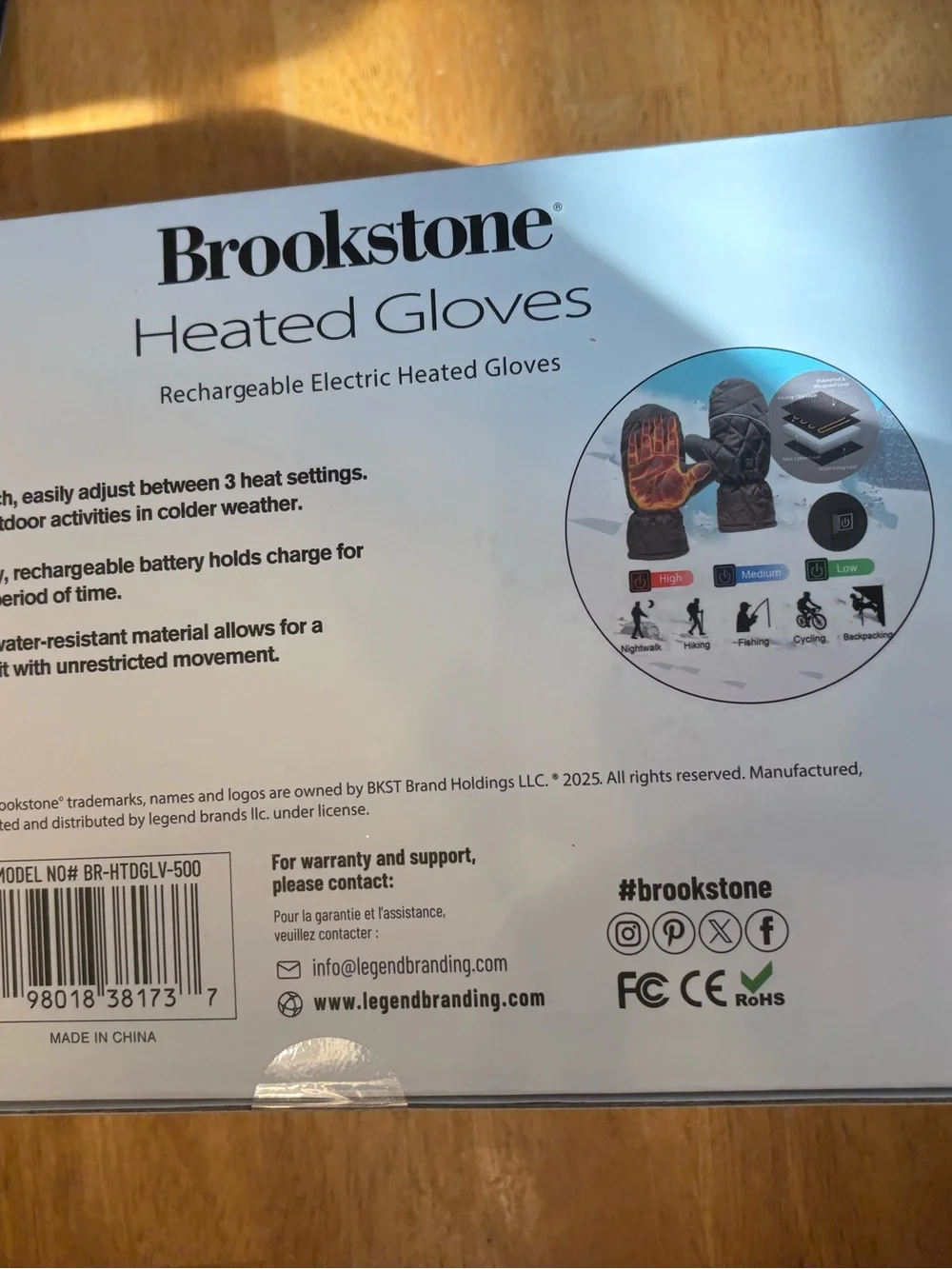 Brookstone | Other | Brookstone Black Quilted Rechargeable Heated ...